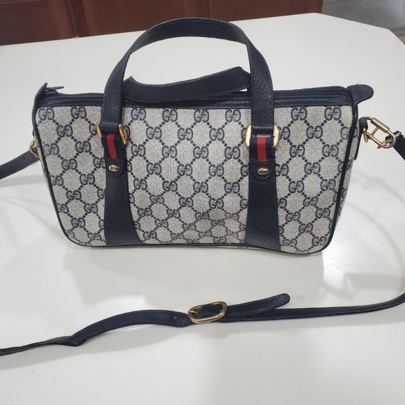 Gucci | Bags | Gucci Blue Handbag Strap Looks New | Poshmark